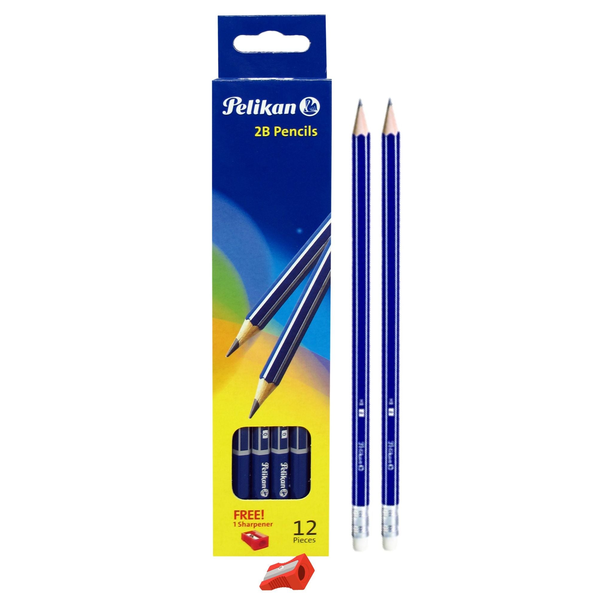 PELIKAN HB2 PENCIL PACK OF 12 with eraser – Scribble Books & School ...